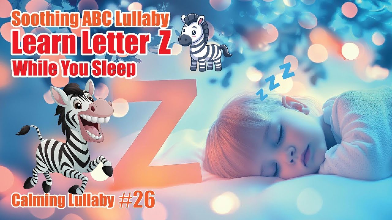 Soothing ABC Lullaby 💤 Learn Letter Z🦓 While You Sleep | Calming ...