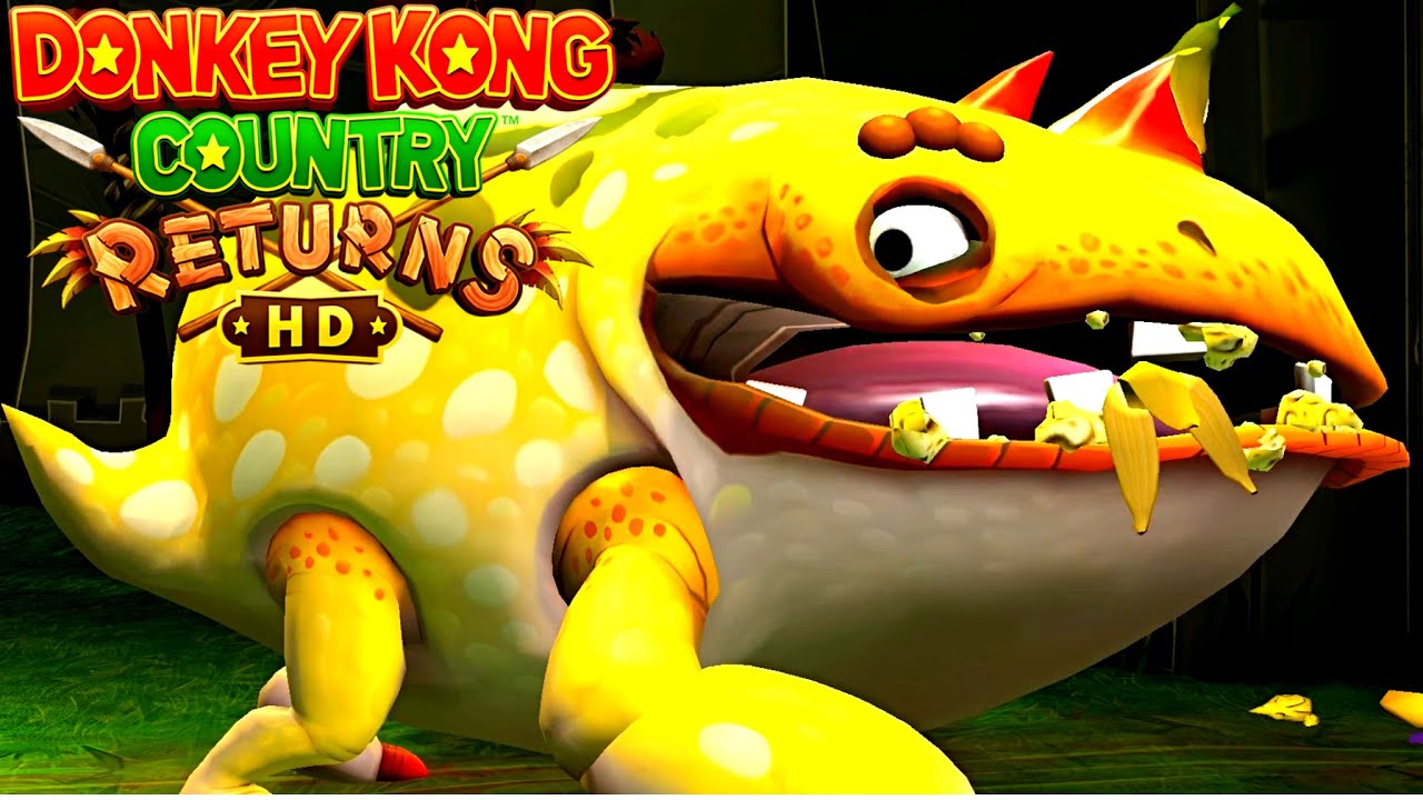 1-Boss Mugly's Mound 🐵 Donkey Kong Country Returns HD 100% Walkthrough ...