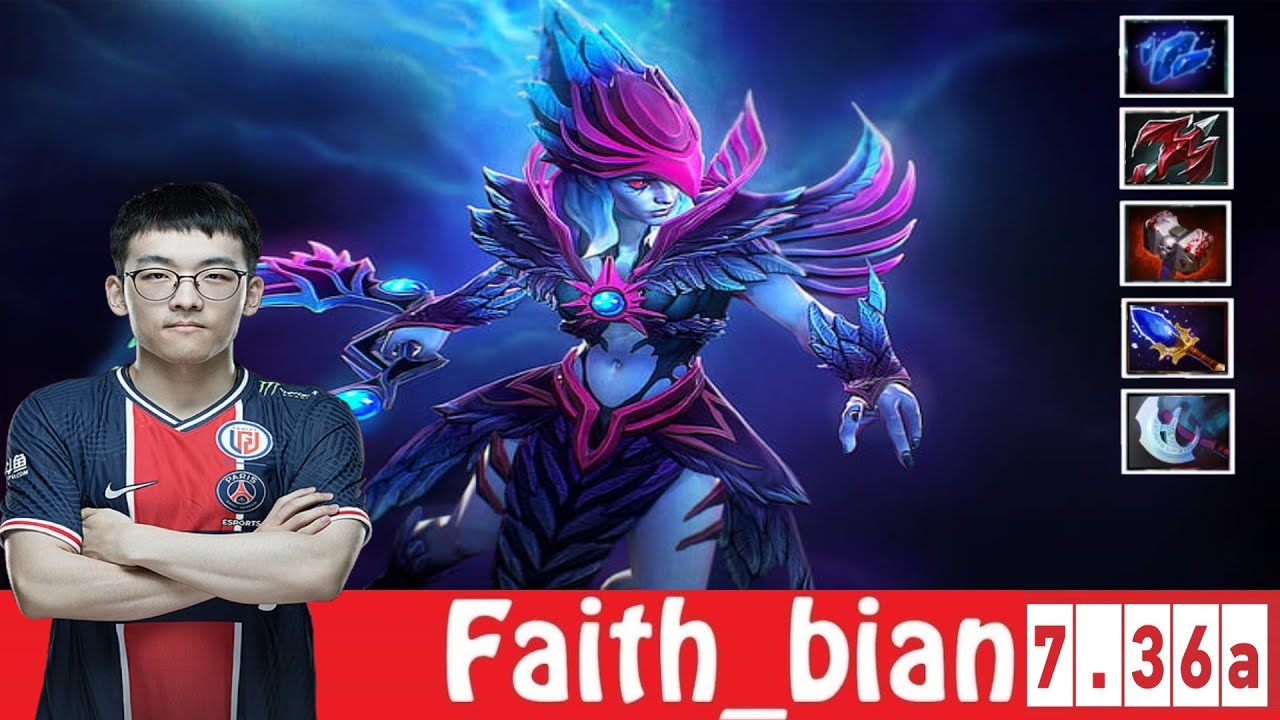 [DOTA 2] Faith_bian the VENGEFUL SPIRIT [OFFLANE] [7.36a] - YouTube