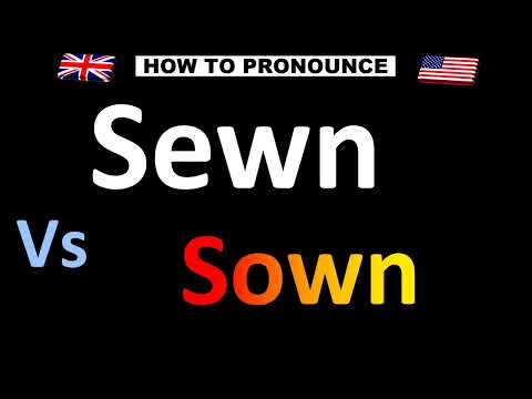 How to Pronounce SWEN vs. SOWN (correctly!)