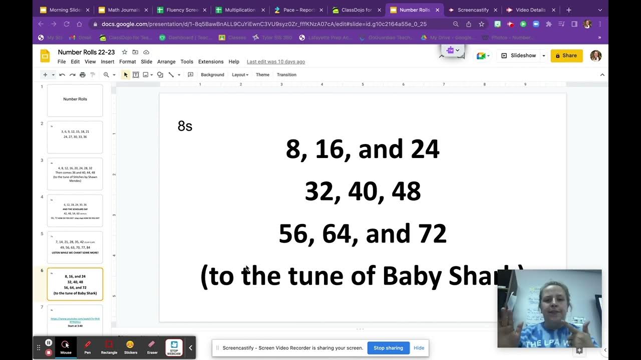Counting by 8s - YouTube