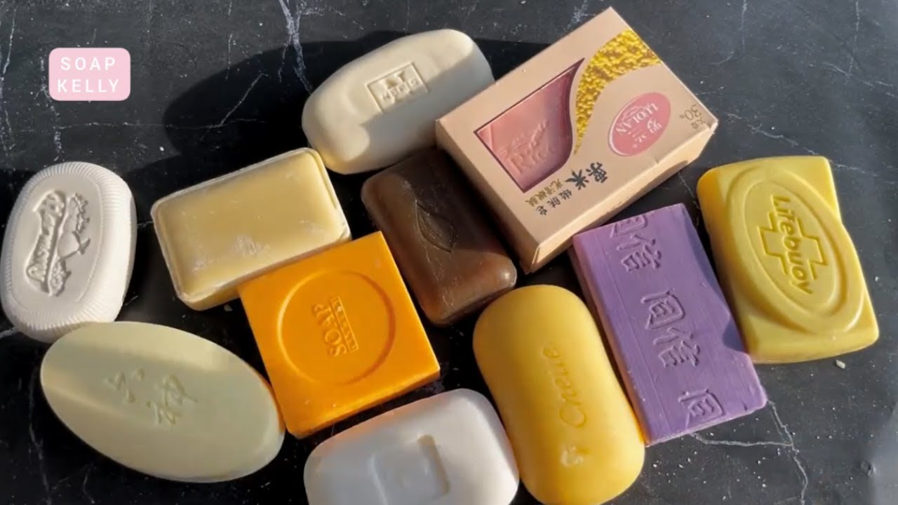 Soap Unboxing Unpacking 🧼Soap Cutting ASMR ️Soap Bar & Block Relaxing ...