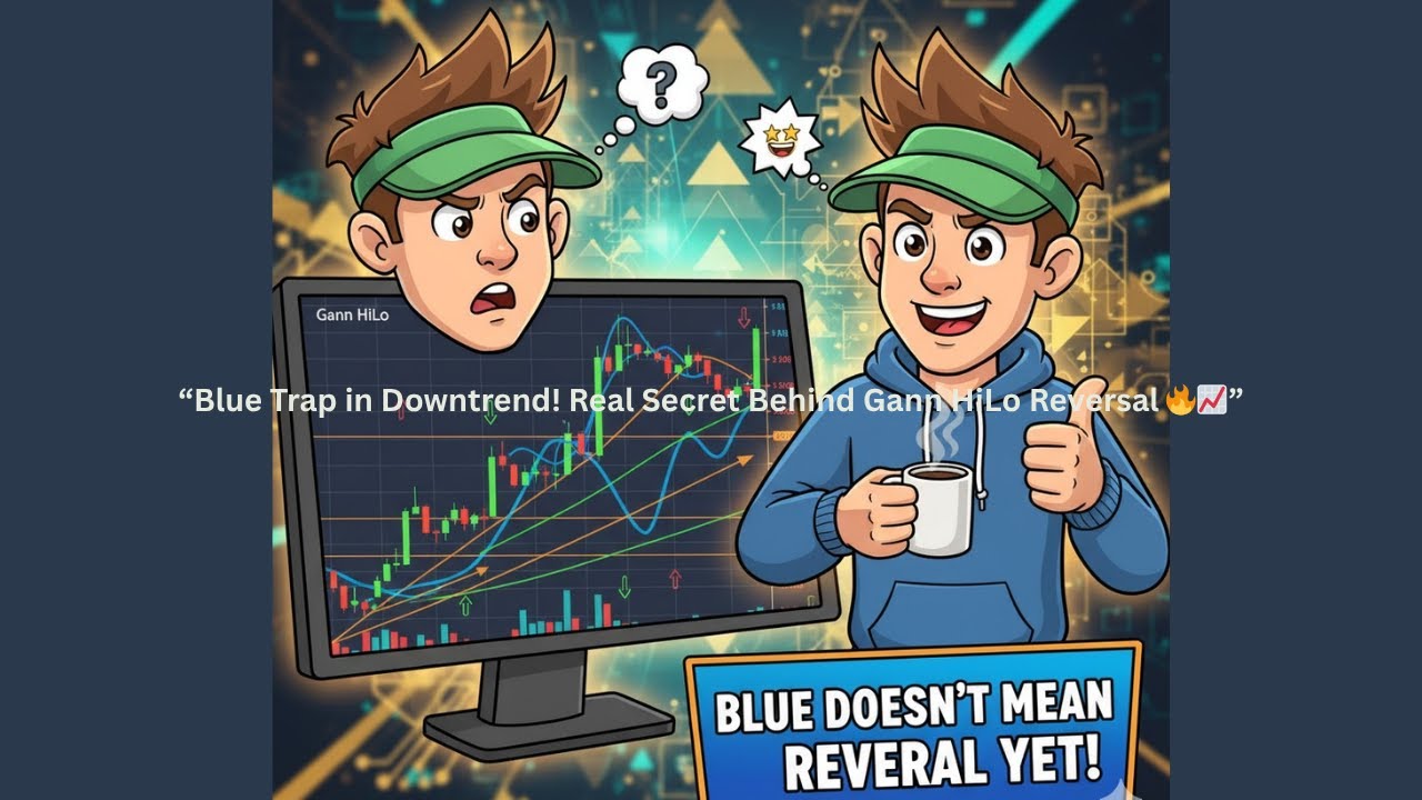 “Blue Trap in Downtrend! Real Secret Behind Gann HiLo Reversal 🔥📈” - YouTube