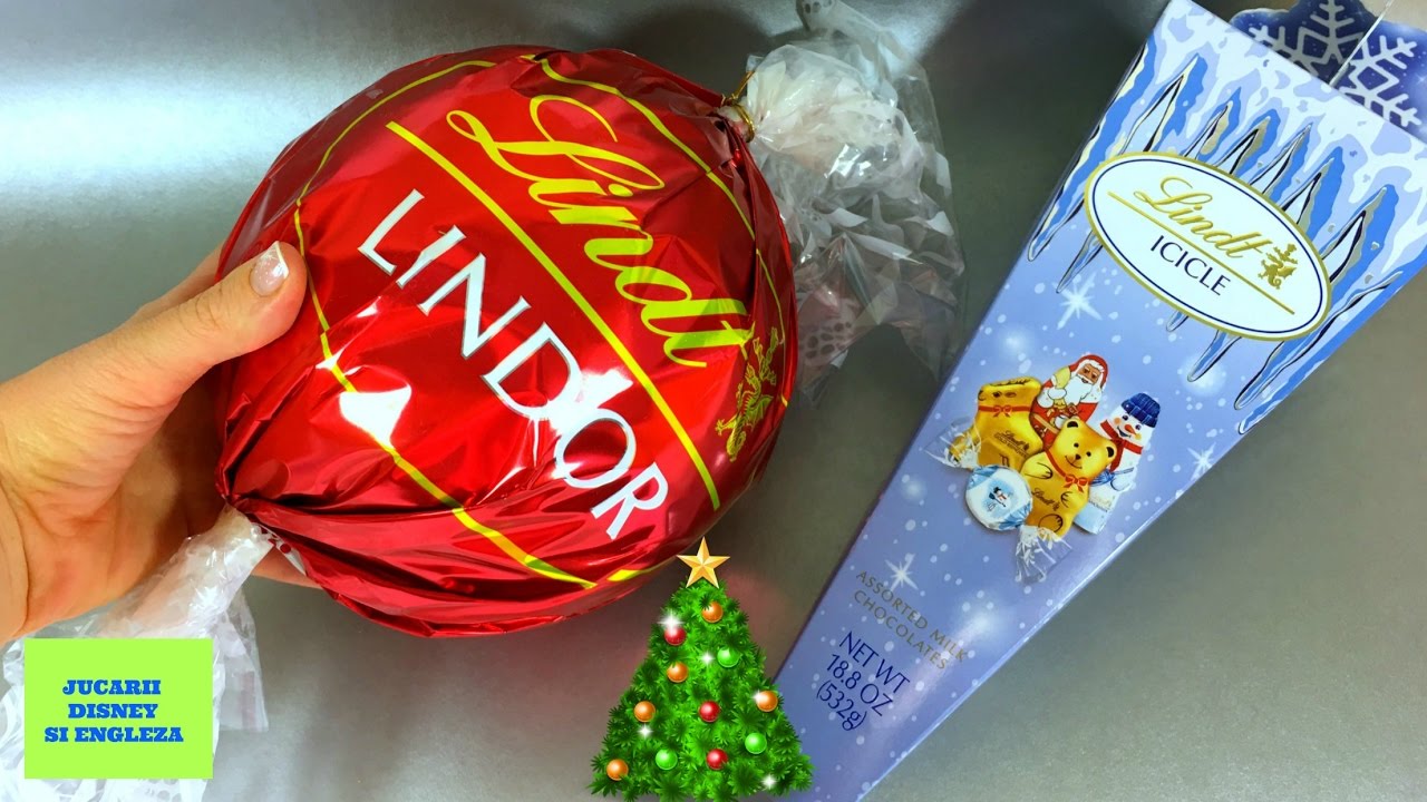 Cele mai URIAȘE BOMBOANE / CIOCOLATE LINDT LINDOR Mos Nicolae Om de ...