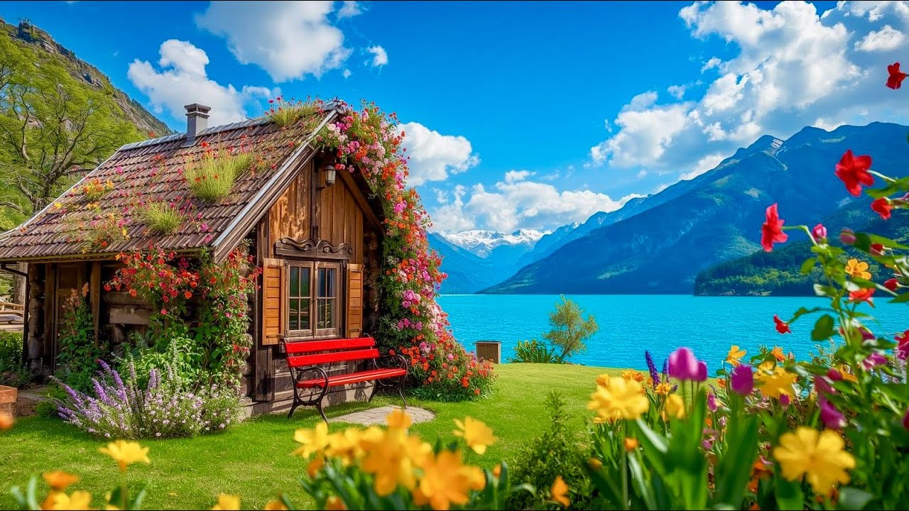 Switzerland’s Lake Village Brienz In Spring Season🌸 Beautiful Swiss ...