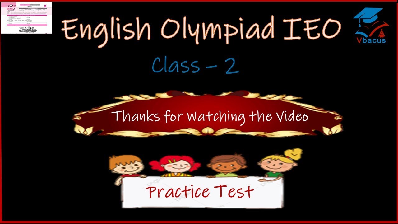#vbacus OMG! The Best IEO OLYPIAD GRADE 2 Ever! Solved Sample Test for ...
