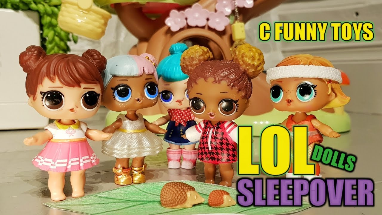 LOL SURPRISE DOLLS SLEEPOVER IN THE TREEHOUSE (part 3) - YouTube
