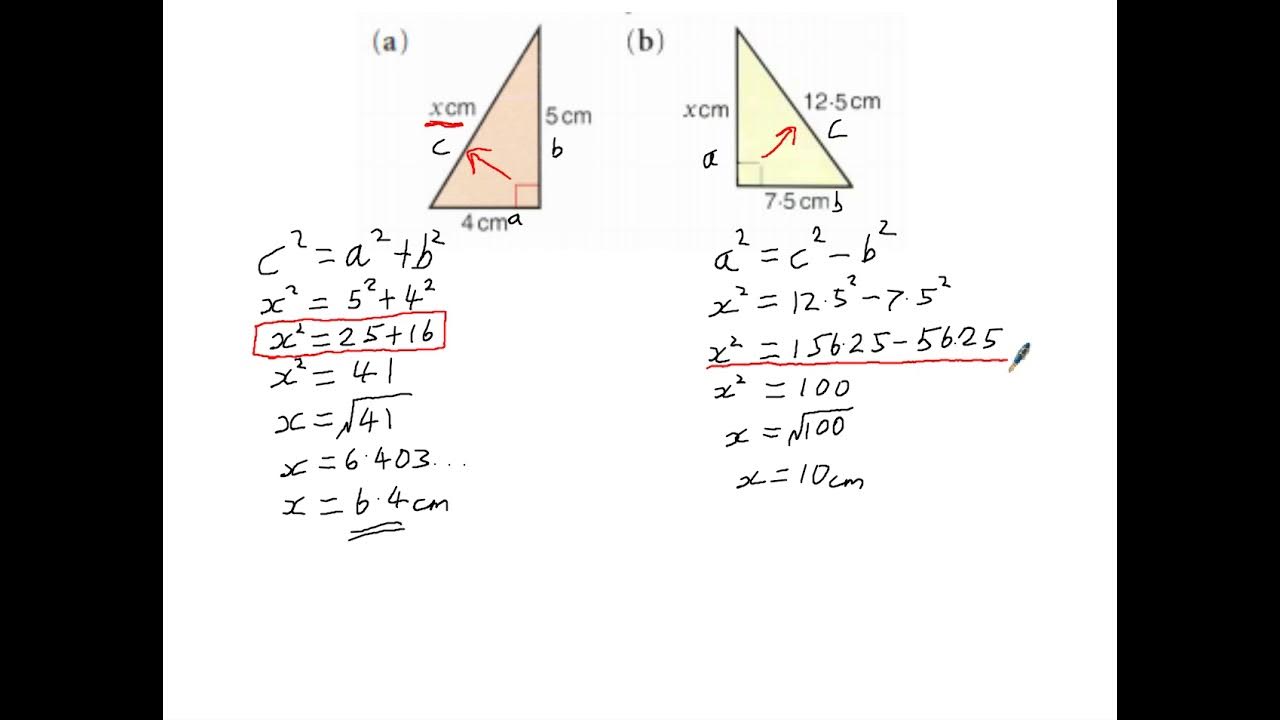 Pythagoras Mixed Examples - YouTube