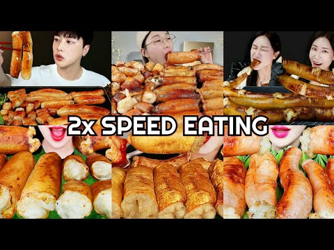 Juicy Daechang Beef Intestines Mukbang | ASMR 2x Speed Eating Show