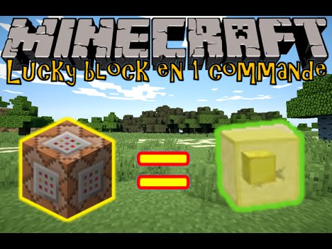 [1.8.4] DES LUCKY BLOCKS EN UNE SEULE COMMANDE !! [FR] [HD] - YouTube