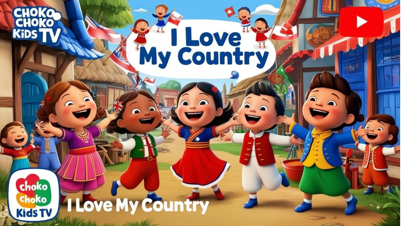 I Love My Country ️ | English Nursery Rhymes for Kids | Teaching ...