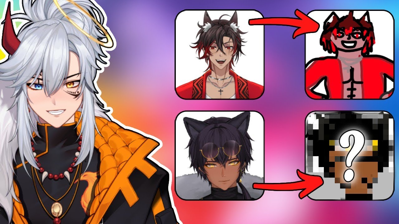 Phoenixx draws his VTUBER FRIENDS! - YouTube