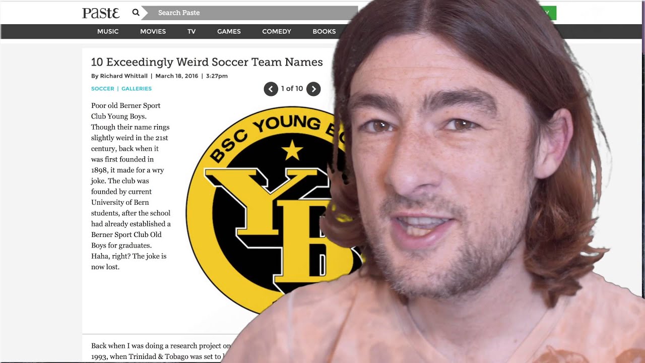 WeirdNews S01 E02 Top Five Football Team Names YouTube weirdnews-s01-e02-top-five-football-team-names-youtube