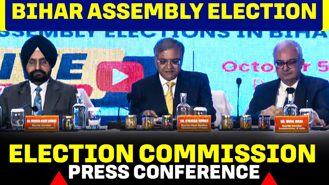 Election Commission Press conference in Patna | Bihar election | ECI ...