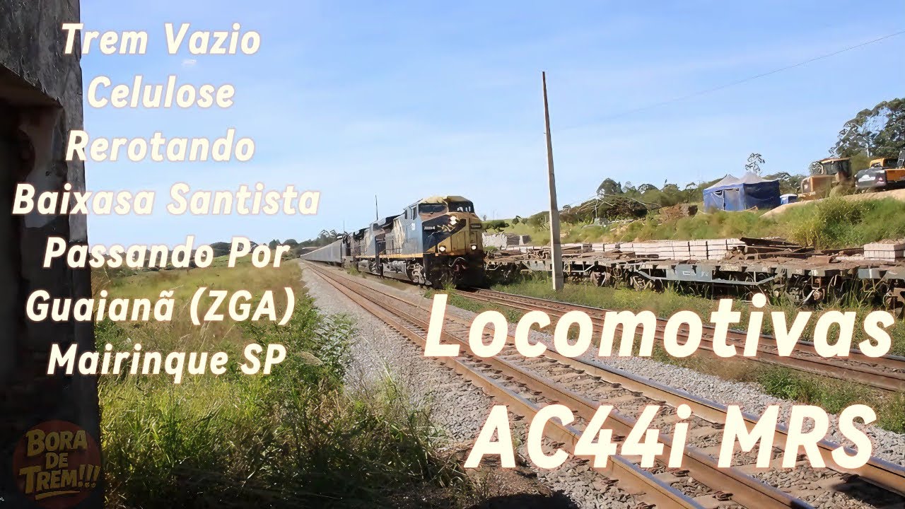 Trem MRS AC44I 7239-0 Guaianã (ZGA) Mairinque SP - YouTube
