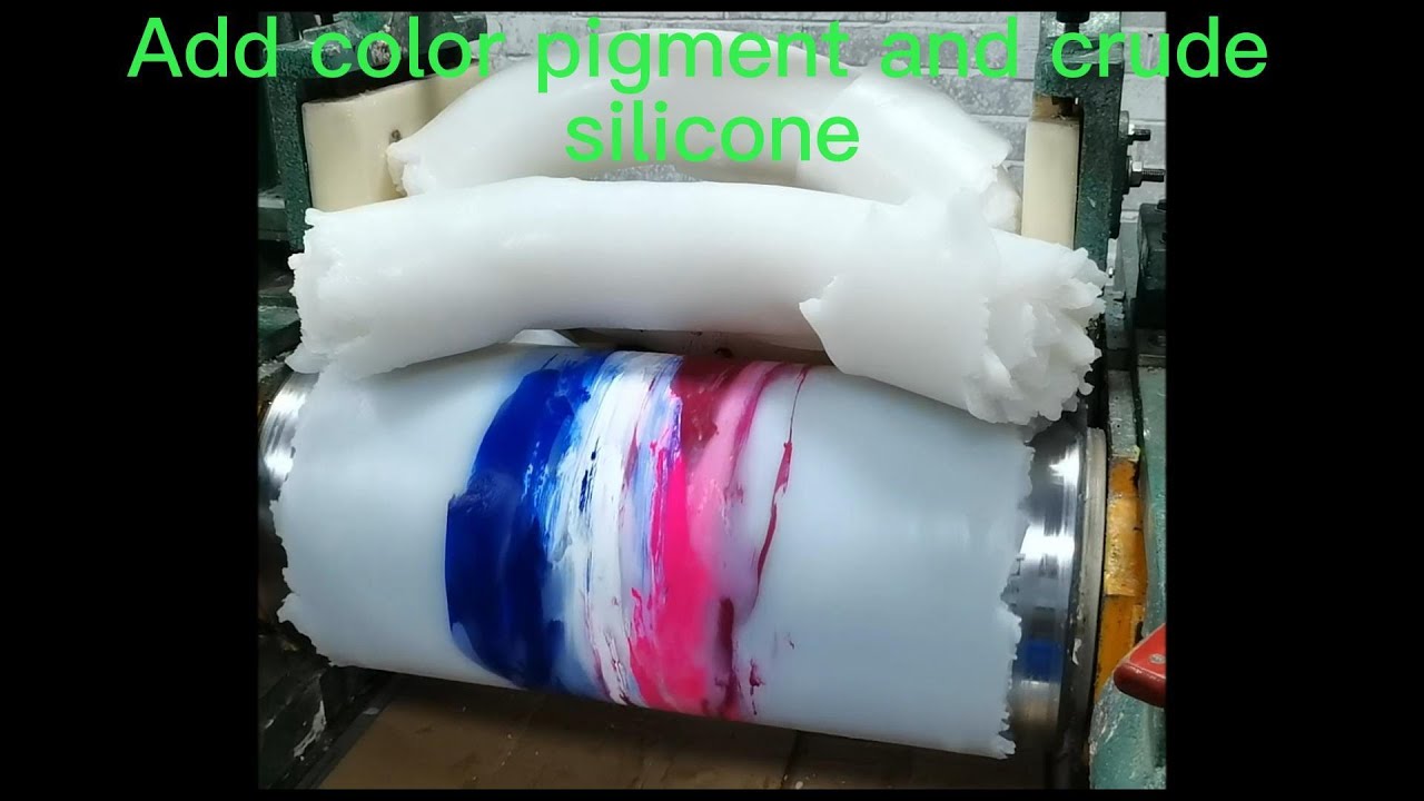 Silicone mixing color (purple pigment with releasing song) - YouTube
