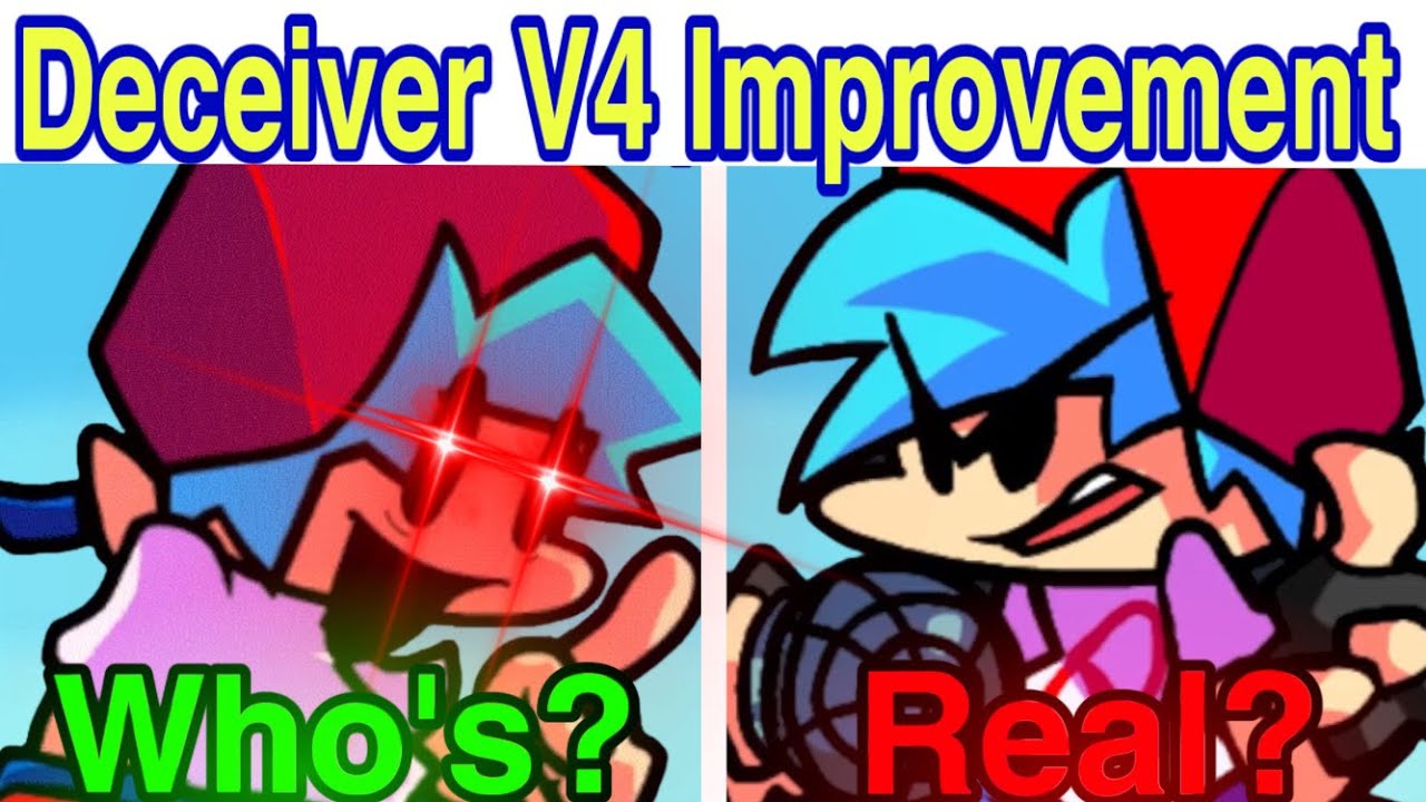 Friday Night Funkin' VS DECEIVER V4 EPIC IMPROVEMENT | Boyfriend VS ...