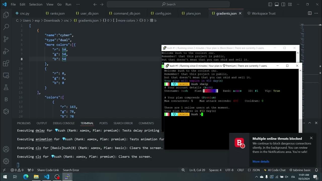 Free Botnet | Python CNC Update. - YouTube