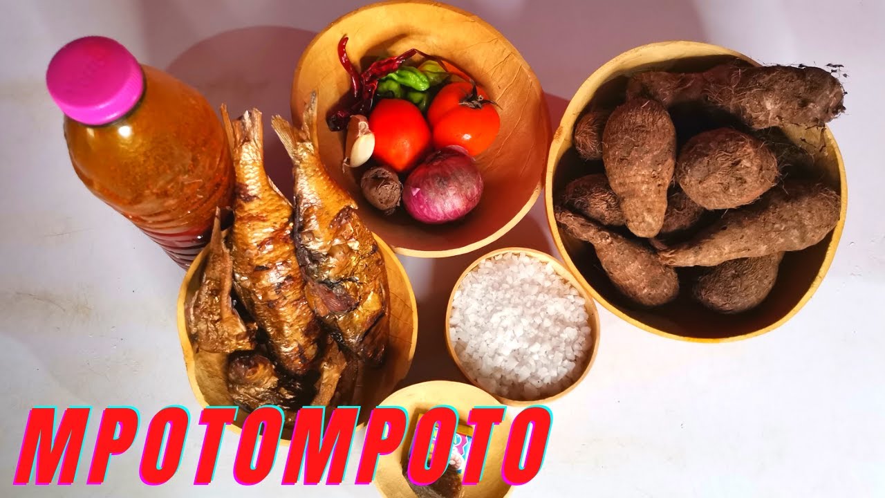 How to prepare Mpotompoto/Cocoyam Porridge ln a simple way - YouTube
