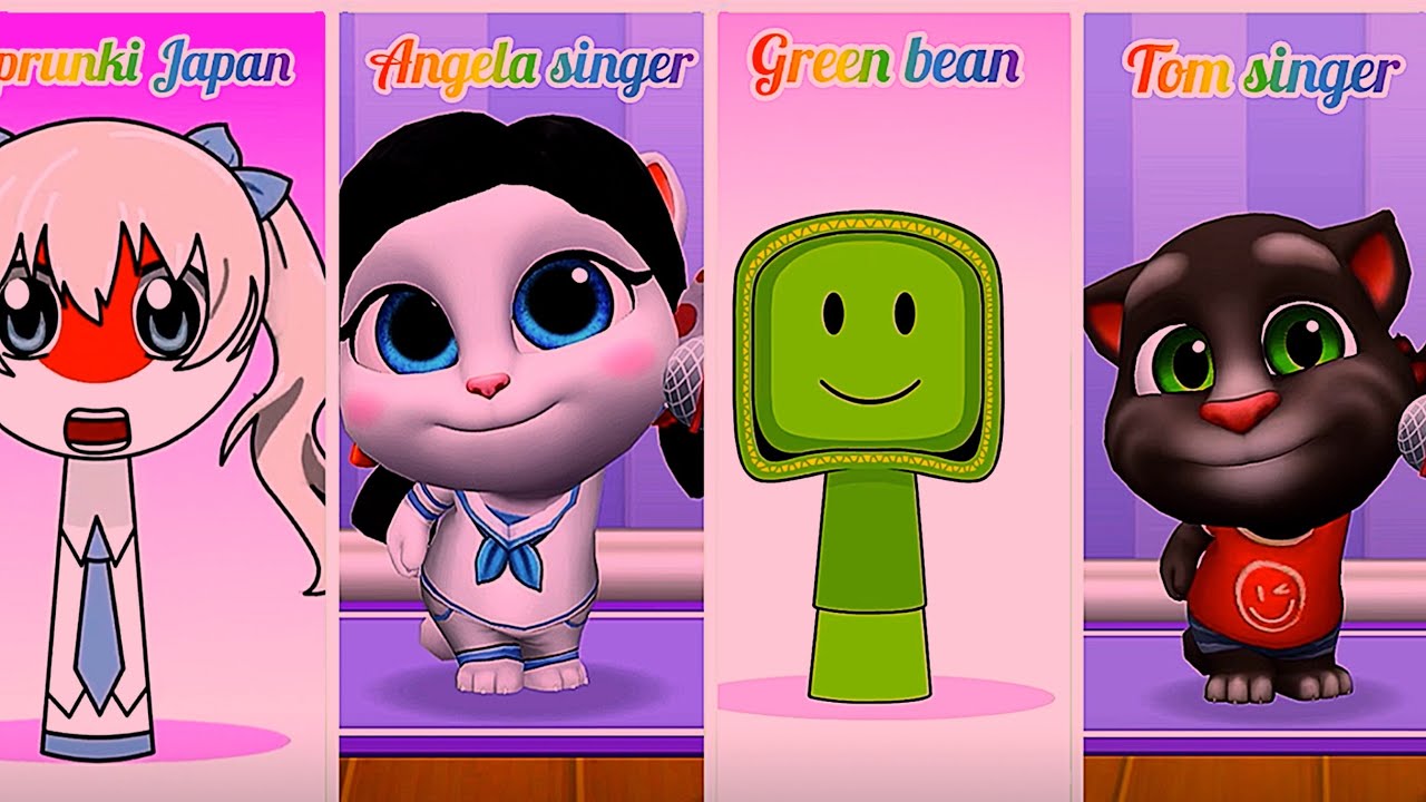 Who is best: Sprunki Japan G Vs Angela Singer/ spr green bean & tom ...