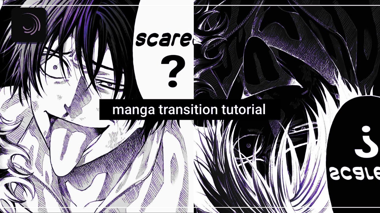 manga transition tutorial | alight motion - YouTube