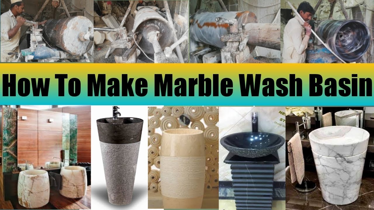 How to make marble Wash Basin/ wash basin designs - YouTube
