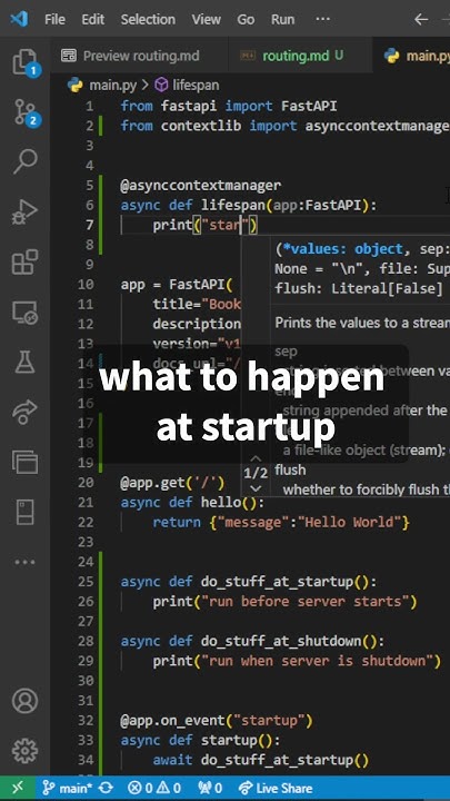 Running Tasks On Startup And Shutdown Using Fastapi Lifespan Events Pythonprogramming Fastapi 
