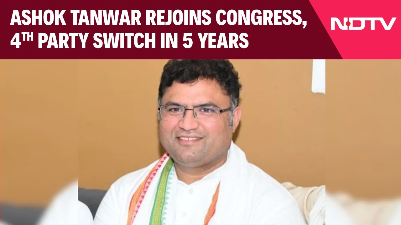 Ashok Tanwar News: Former MP Ashok Tanwar Rejoins Congress, 4th Party ...