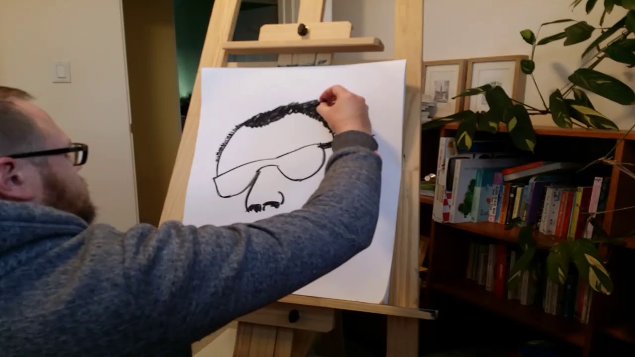 Made a Quick and Rough Charcoal Self Portrait - YouTube