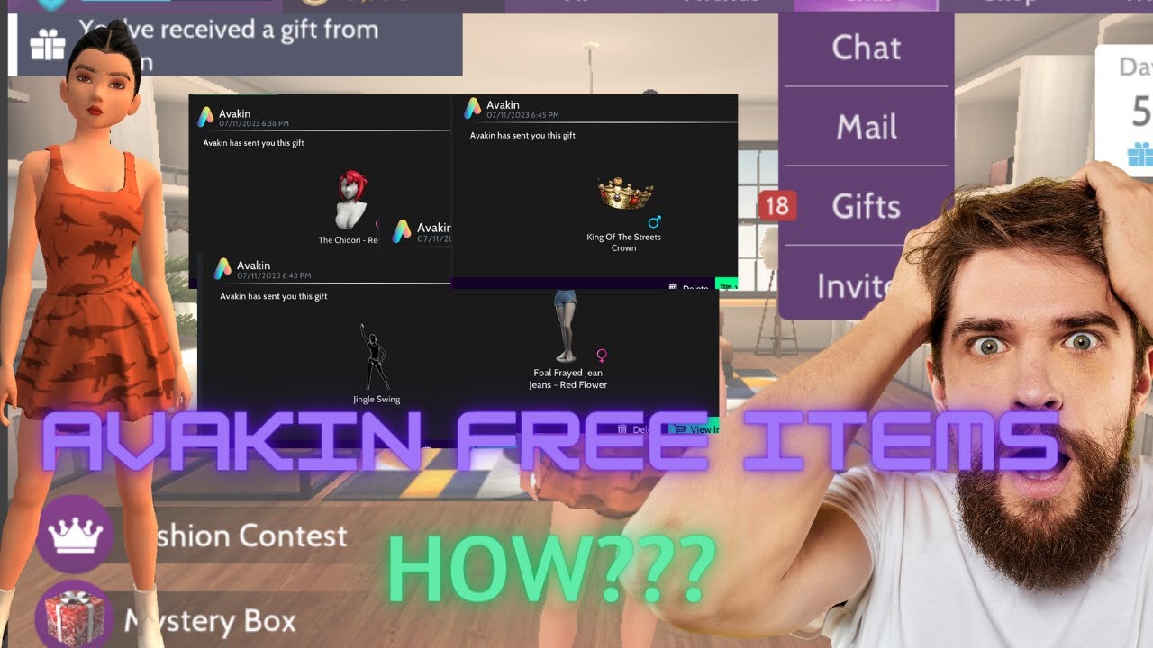 Avakin life FREE ITEMS HOW??? - YouTube