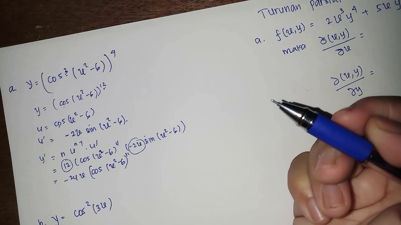 Turunan Aturan Rantai Trigonometri dan Turunan Parsial - YouTube