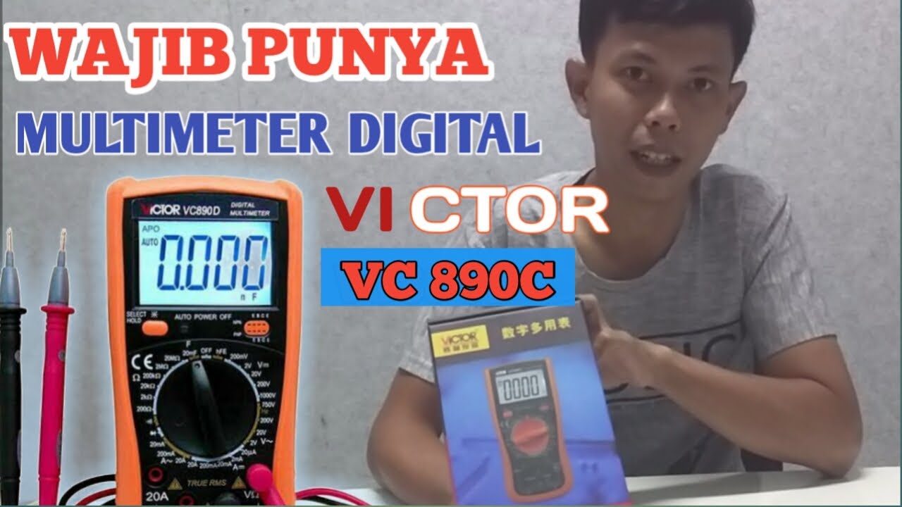 UNBOXING Dan Review Multimeter Digital VICTOR VC 890C. - YouTube