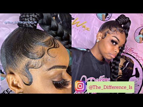 💕HIGH JUMBO GODDESS BRAID💖Tutorial | Baby Hairs | Polish Results