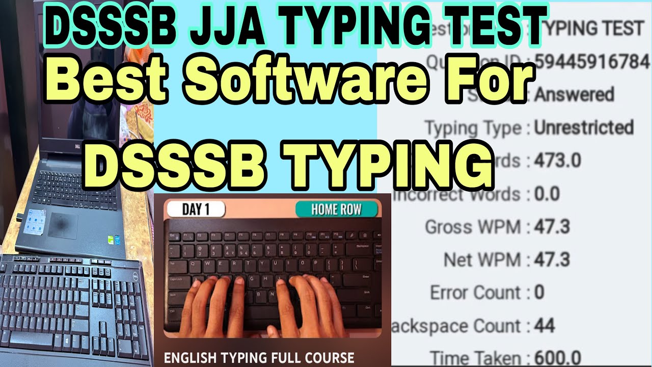 Dsssb jja typing test 2024 | dsssb typing software | dsssb jja tier 3 ...