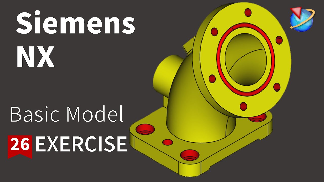 Siemens NX Tutorial for beginners,basic model exercise -26 - YouTube