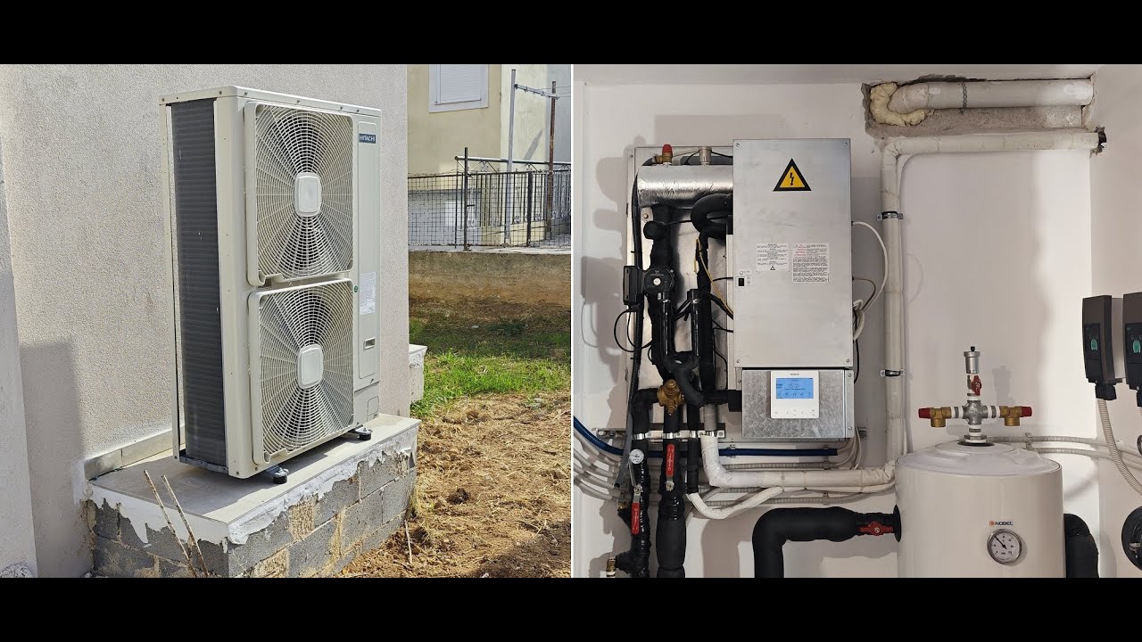 Νέα Ερυθραία 2023 - Hitachi Yutaki S RWM-8.0NE/RAS-8WHNPE 24kw ...