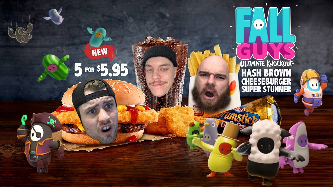 Fall Guys: Large Super Stunner Meal ft. CptCal & Excel - YouTube