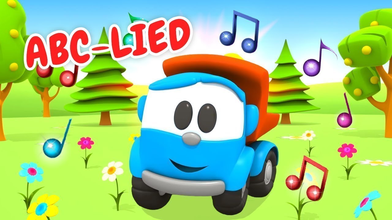Kinderlieder auf Deutsch - Das ABC Lied - Cartoon mit Leo dem Lastwagen ...