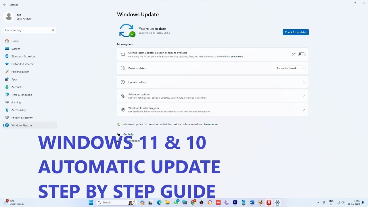 How to Windows 11 & 10 Automatic update Step by Step Guide - YouTube