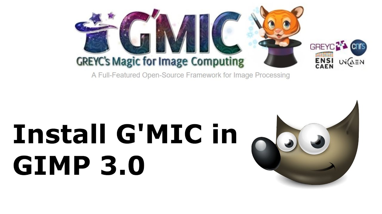 How to Install G'MIC in Gimp 3.0 - YouTube
