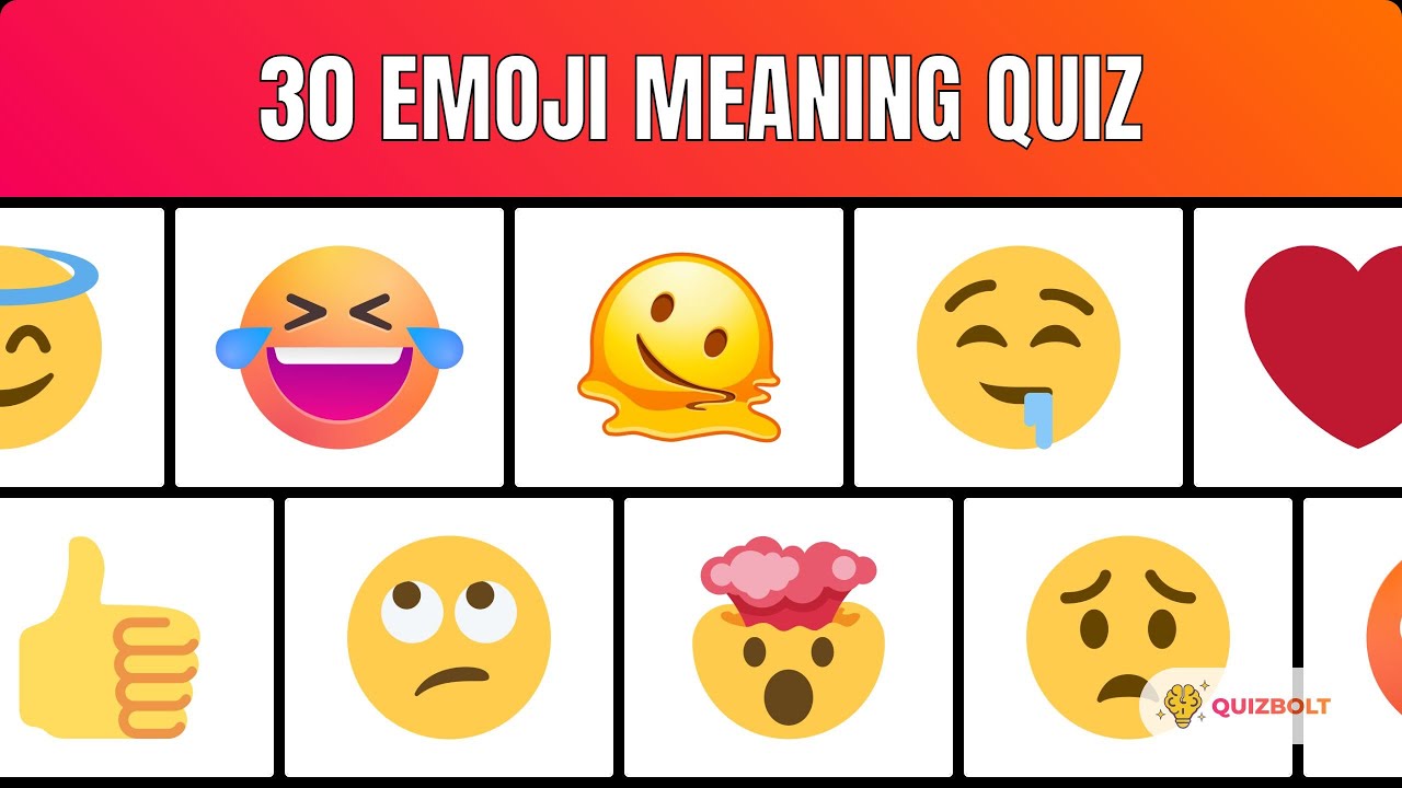 Emoji Challenge Quiz: Test Your Knowledge on Emoji Meanings and Uses ...