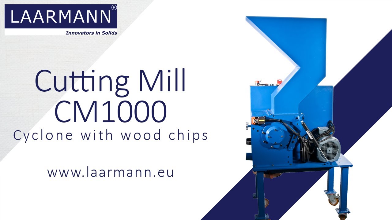 Cutting Mill 1000 - Cyclone with wood chips - YouTube