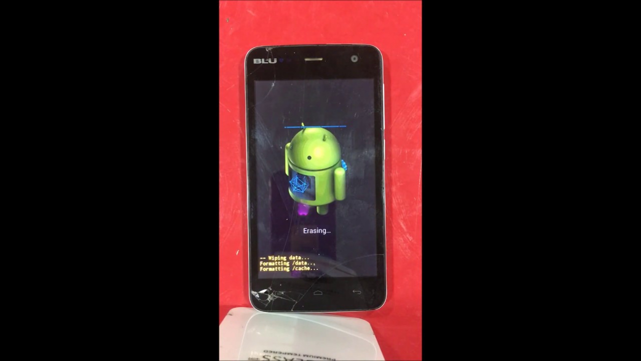 format /hard reset blu phone - YouTube
