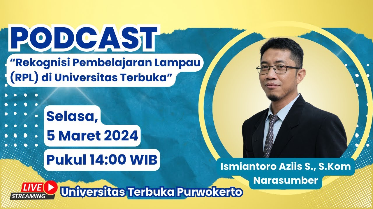🔴 REKOGNISI PEMBELAJARAN LAMPAU (RPL) di UT || PROSES dan WAKTU TEMPUH ...
