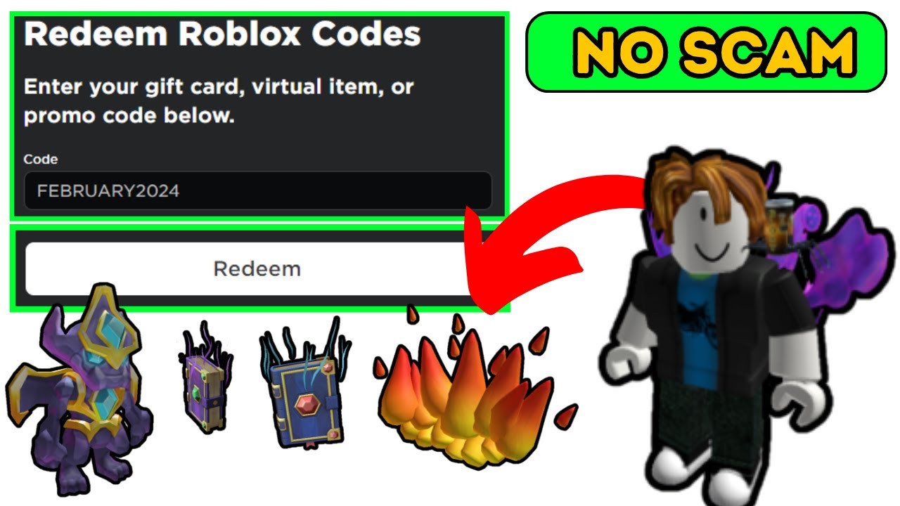 *13 CODES * Roblox Promo Codes 2024 ! February - YouTube
