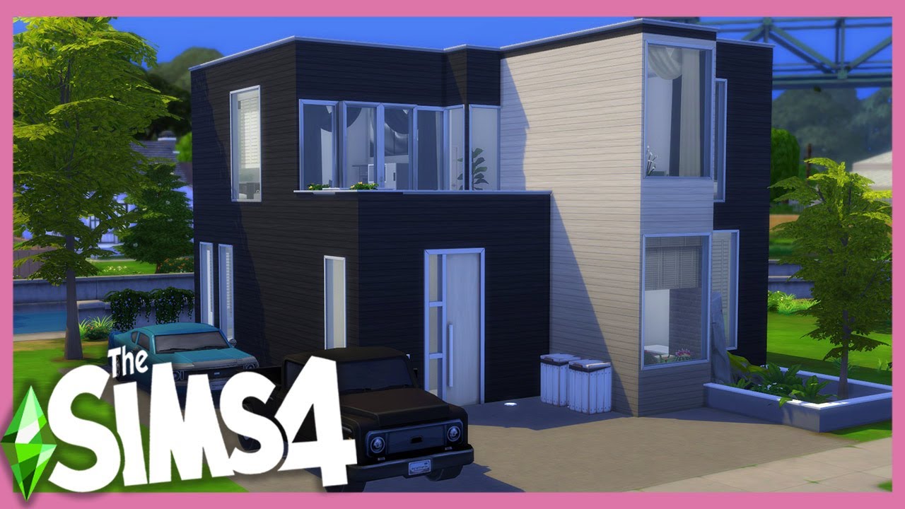 A Simple Modern Home - The Sims 4 Stop Motion Build - YouTube