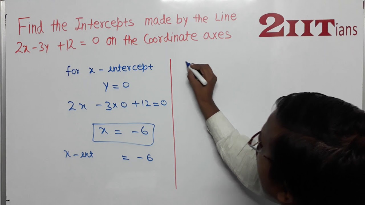 EQUATION OF A STRAIGHT LINE Exercise 12.1 Q18 Class X ICSE | IIT JEE ...