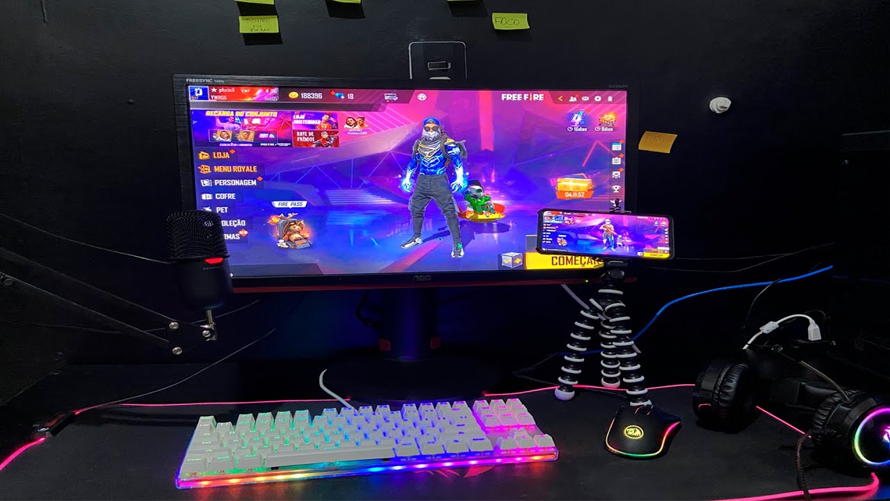 MEU SETUP PARA JOGAR NO MOBILADOR 🌟 - YouTube