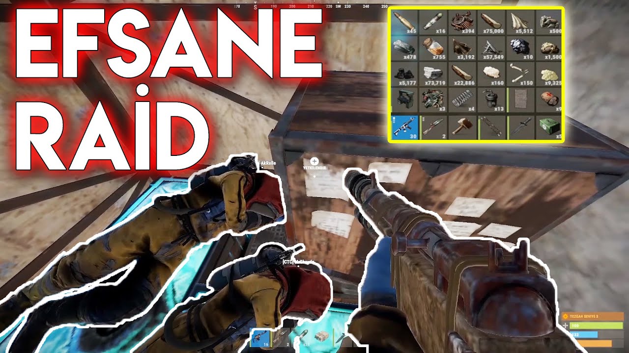 KLAN ÜYELERİNE EFSANE RAİD - Rust Türkçe - Sezon 1 Bölüm 4 - YouTube