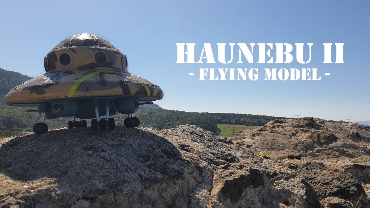 Haunebu II - flying model - YouTube